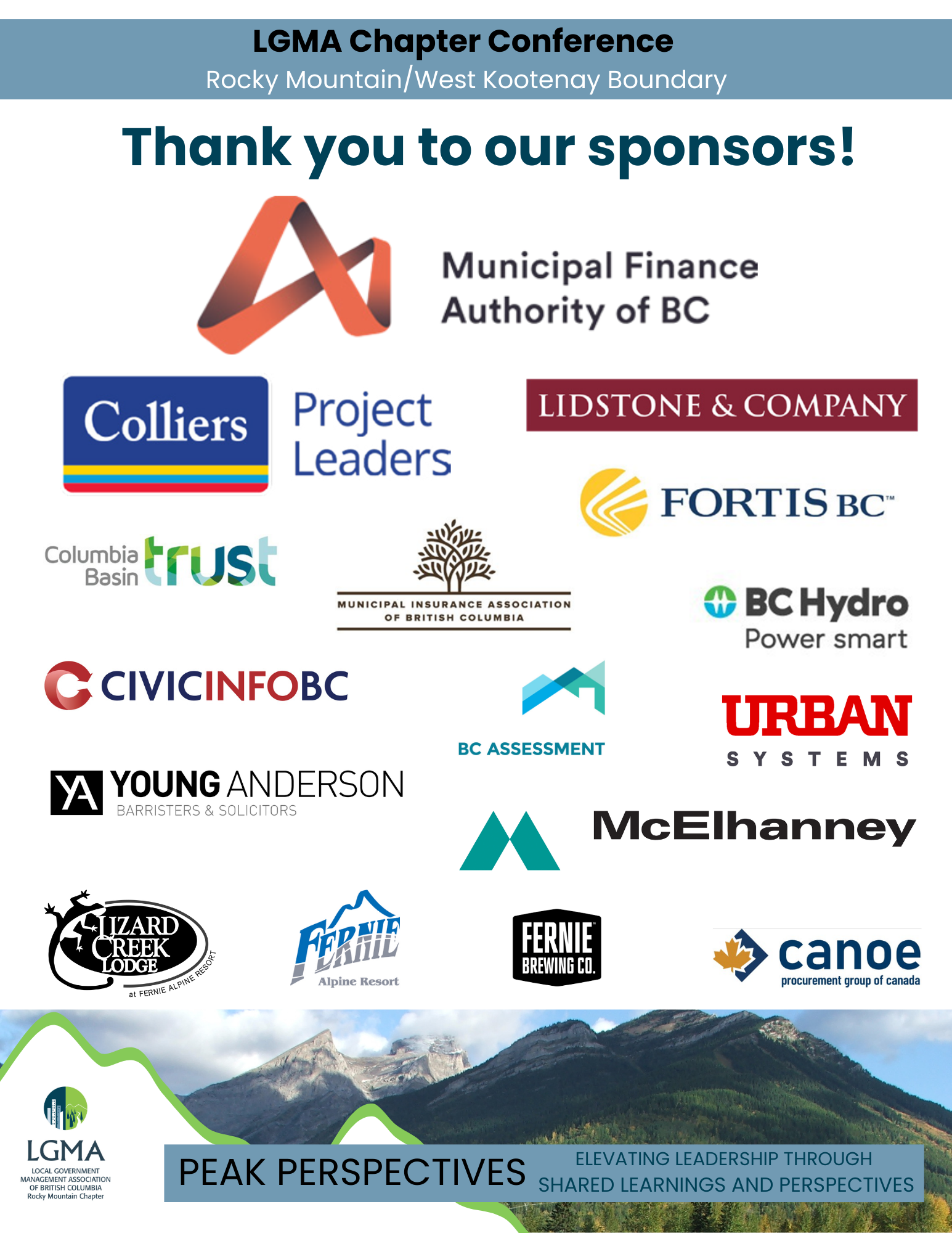 City of Fernie | The City of Fernie is Proud to Host the LGMA Rocky ...